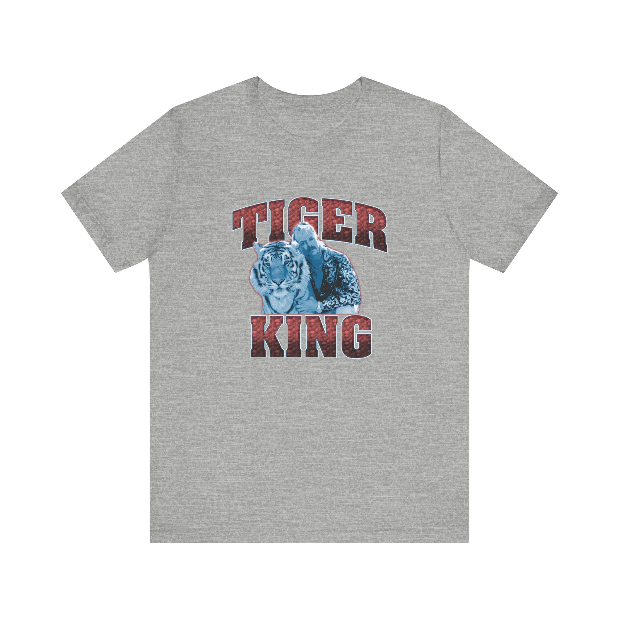 Printify Tiger King Shirt Solid White Blend M